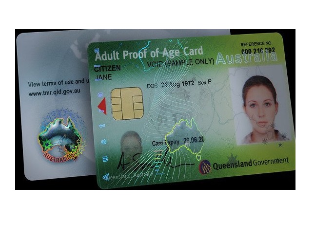 Buy Australian Age proof ID card produced with original quality